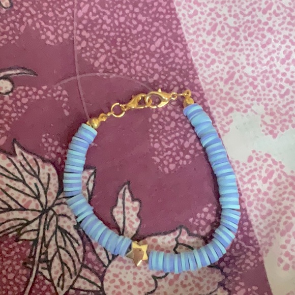 Accessories | Blue Cute Preppy Clasp Bracelet Homemade | Poshmark